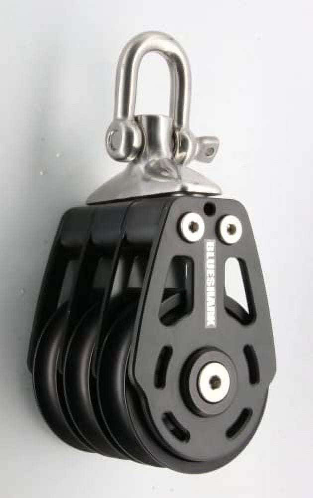 BLUESHARK 75mm Triple Fixed High Performance Aluminum Sailing Block ...