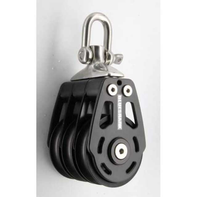 BLUESHARK 75mm Triple Fixed High Performance Aluminum Sailing Block ...