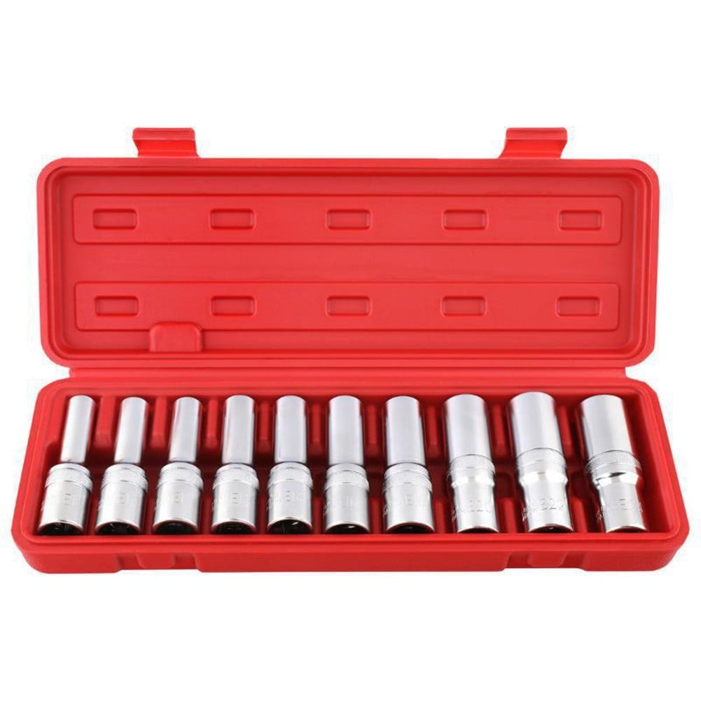 BLUESON 10PCS 1/2inch Deep Socket Adapter Torx Star Socket Wrench Heads ...