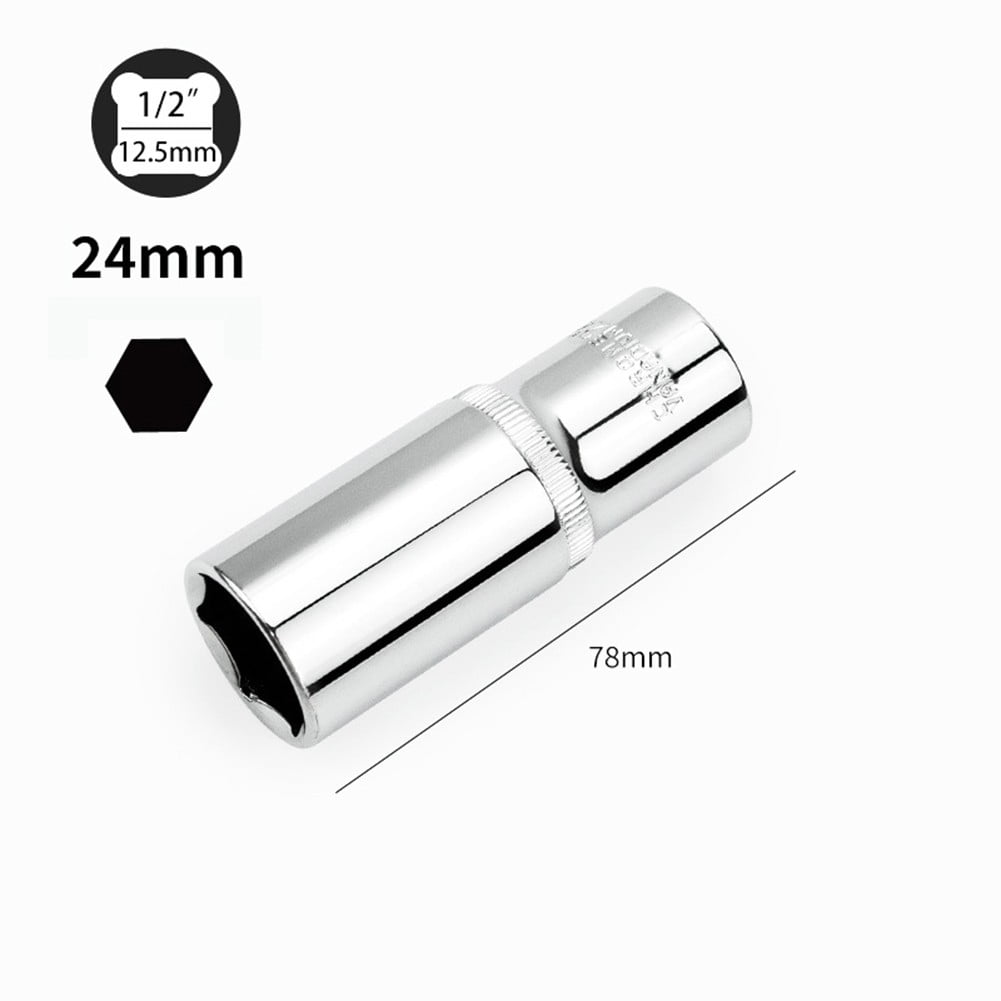 BLUESON 1PCS 1/2inch 8-32mm Deep Socket Adapter Hex Socket Wrench Heads Ratchet Tool - Walmart.com