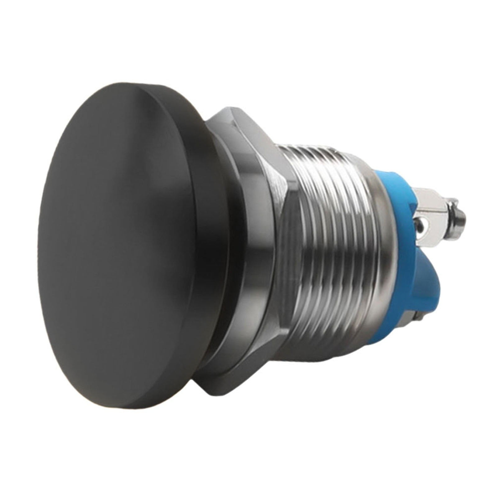 BLUESON 22mm Metal Push Button Switch 1No Momentary Self-Reset Mushroom ...