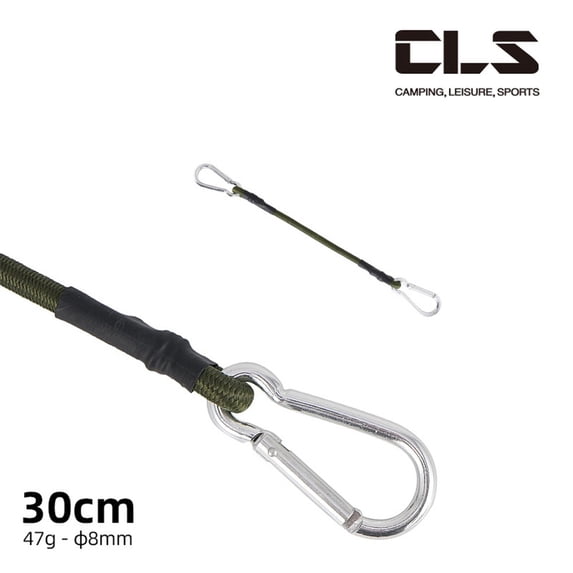BLUESON 30/60/90/120cm Carabiner Bungee Cords Karabiner Hook Cables ...