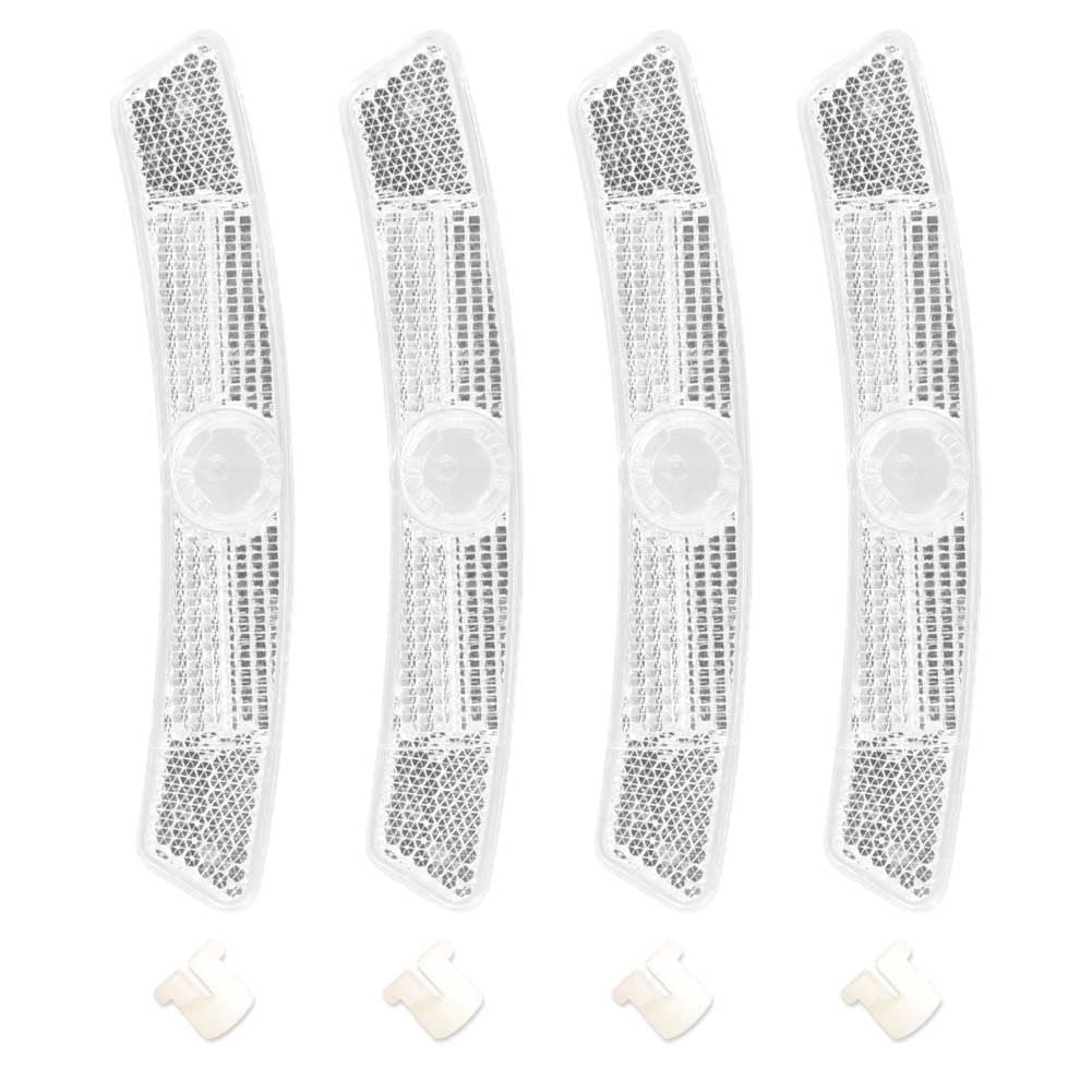 BLUESON 4Pcs Reflectors Reflectors Front Rear Spoke Reflectors White ...