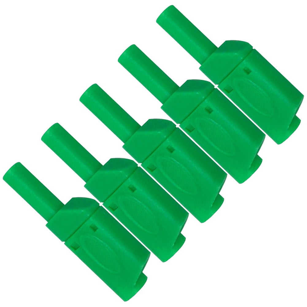 BLUESON 5Pcs Safety 4Mm Banana Plug Male Retractable Sheath Stackable ...