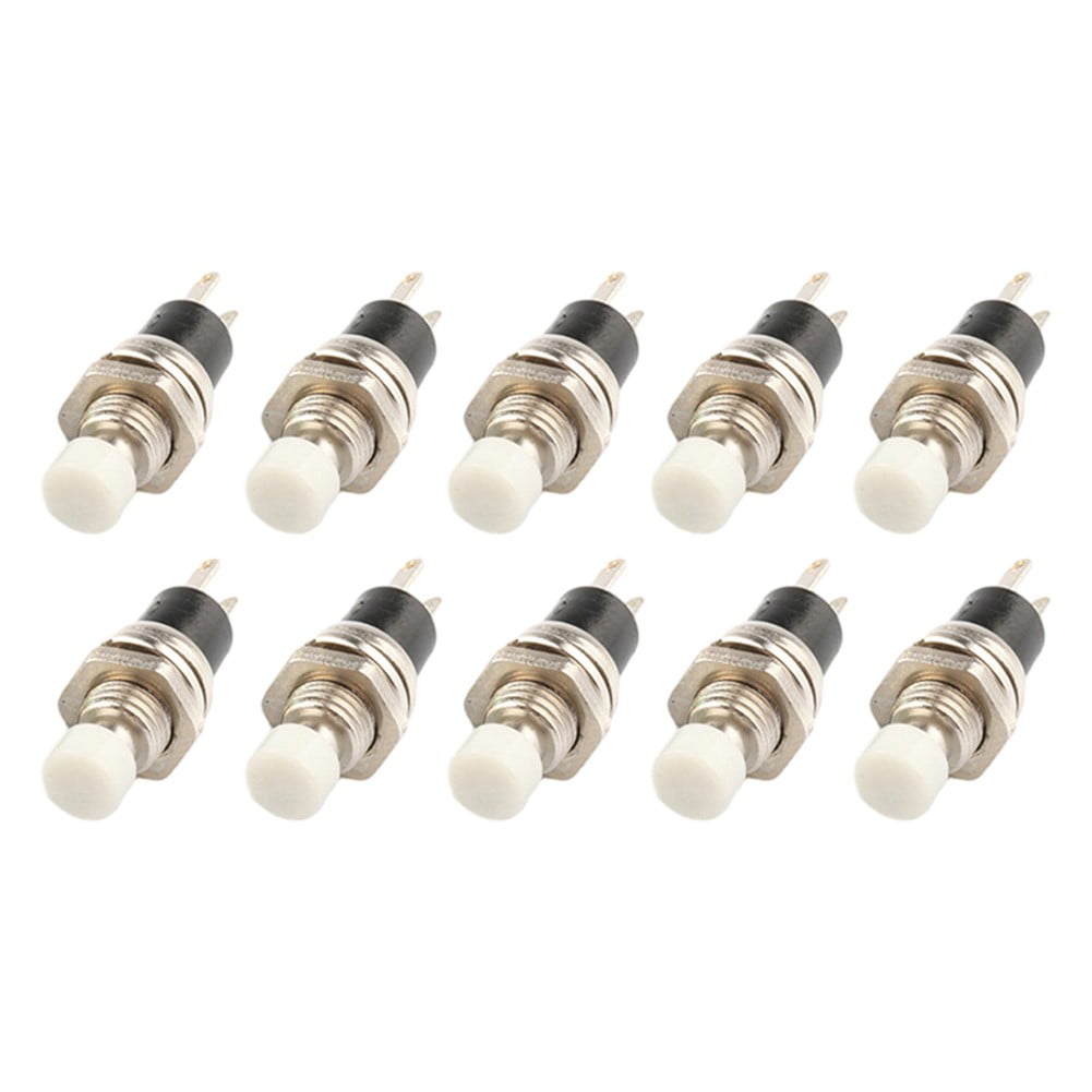 BLUESON 6Pcs PBS-110 7mm Round Button Momentary Self-resetting Push Button Switch - Walmart.com