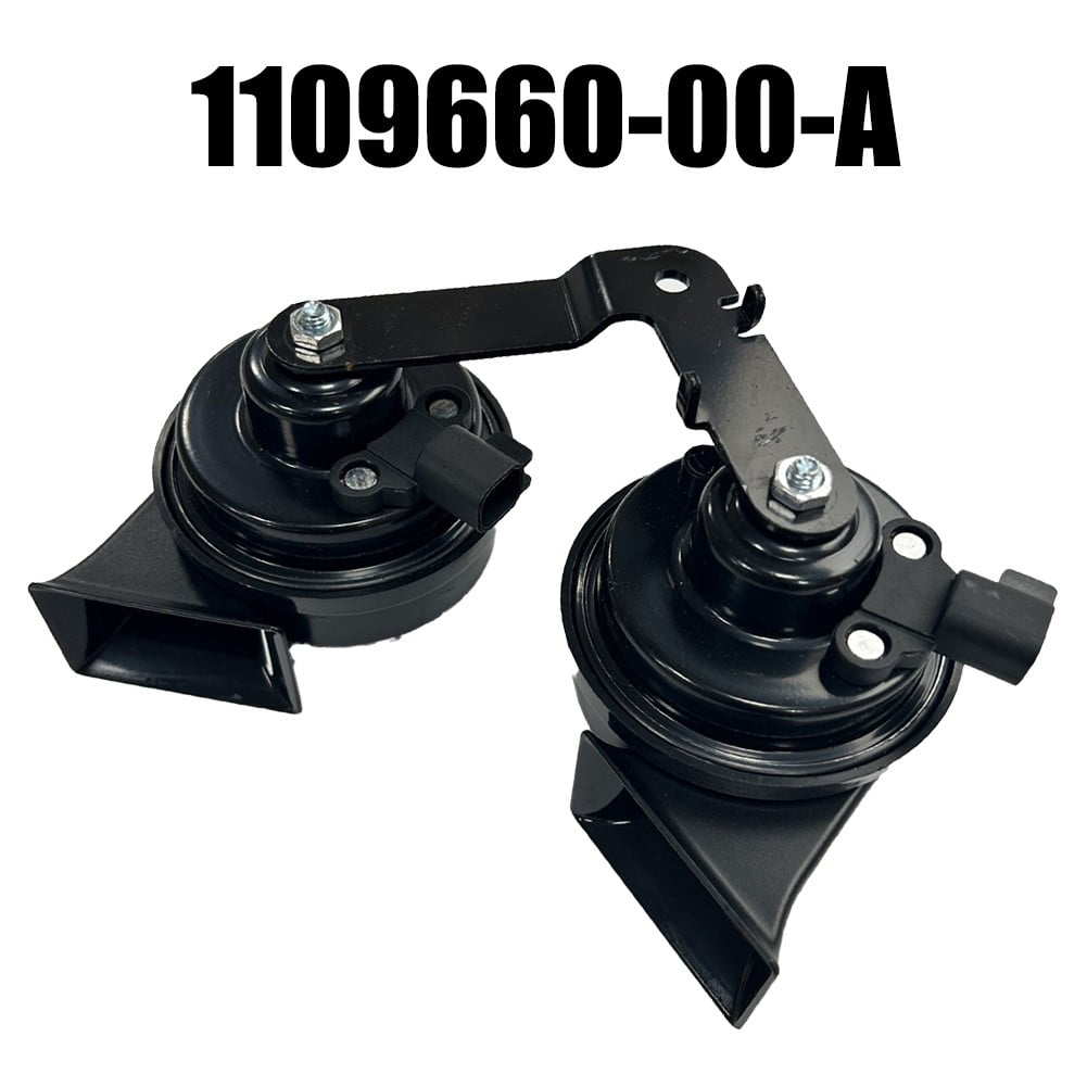 BLUESON Air Electric Super Loud Snail Horn Double Whistle Sound For ...