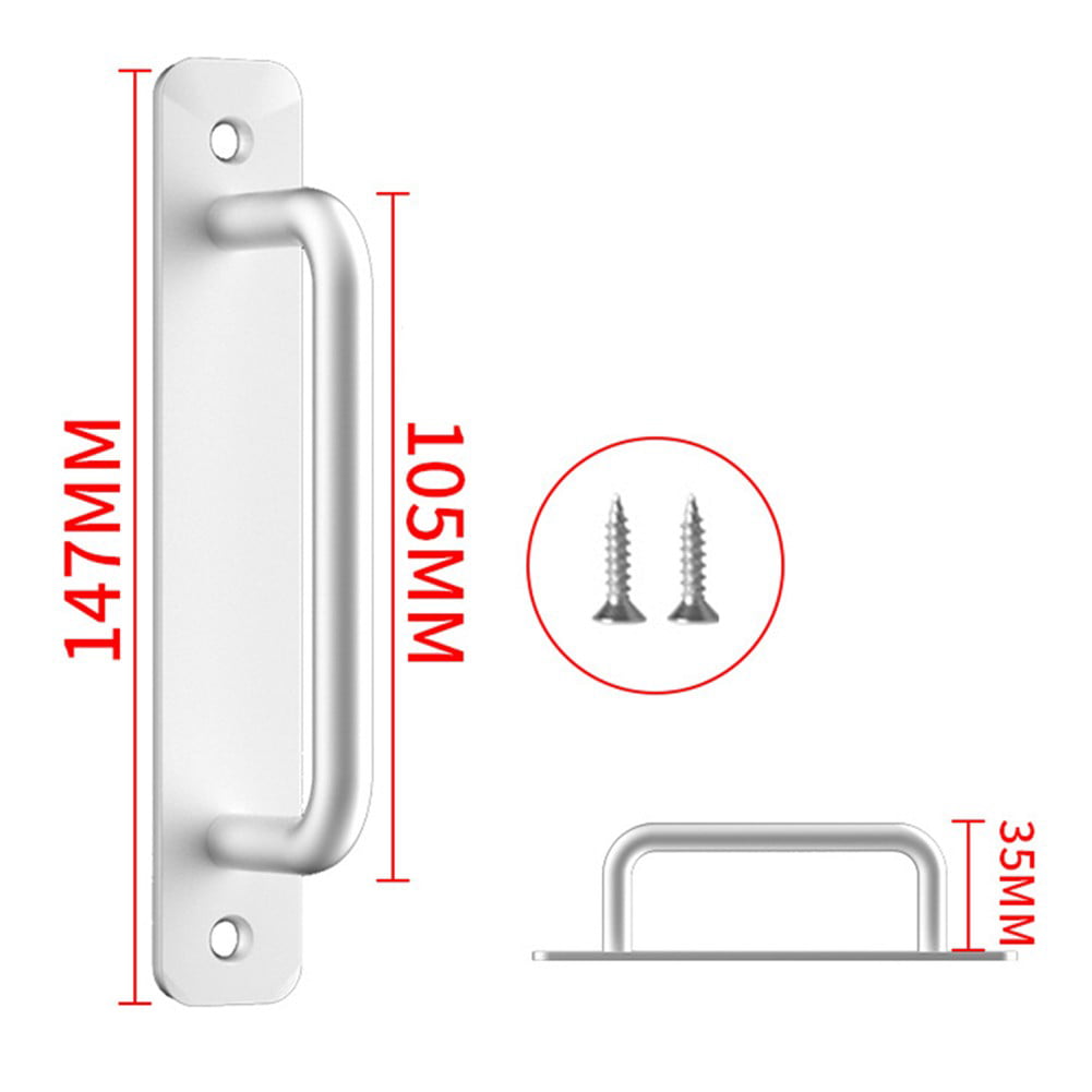 BLUESON Aluminum Barn Door Handle Sliding Door Handle Kitchen Furniture ...