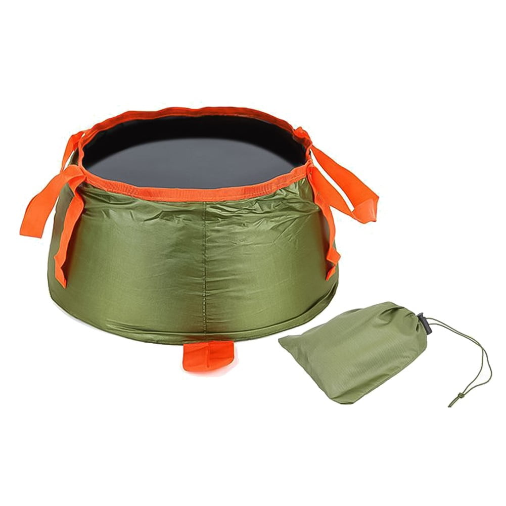 BLUESON Camping Wash Basin Folding Bucket Water Container Storage for ...