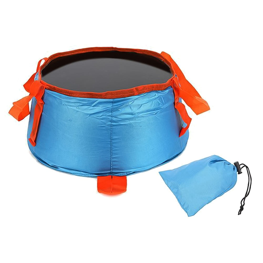 BLUESON Camping Wash Basin Folding Bucket Water Container Storage for ...