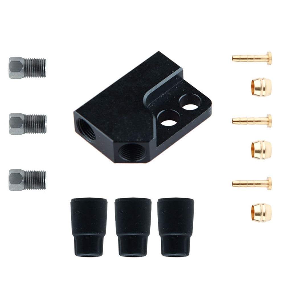 BLUESON Hydraulic Brake Cable Tee 1 to 2 Adapter Modified Connector ...