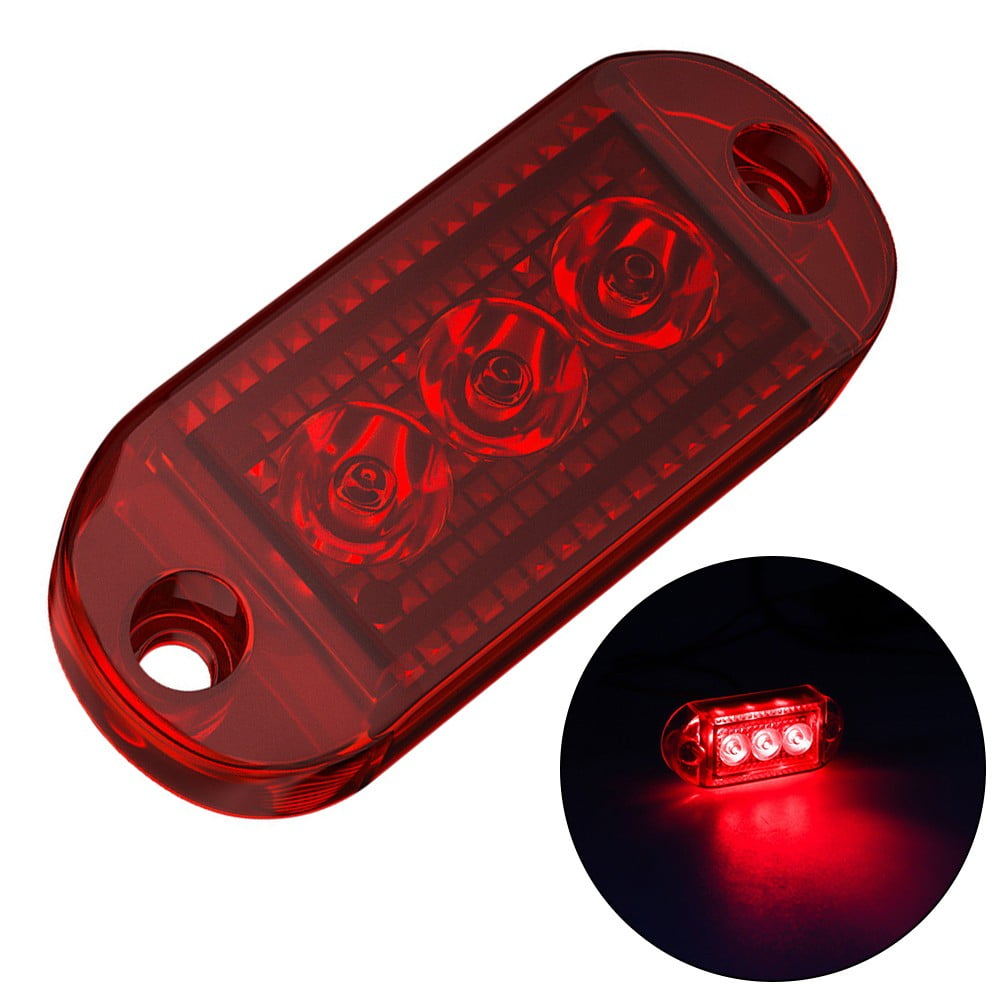 BLUESON LED Clearance Light Side Marker Truck Trailer Lorry Lamp Red ...