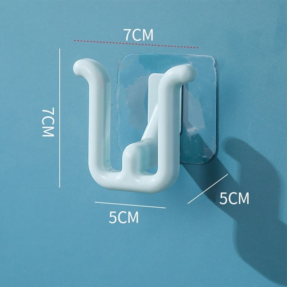 BLUESON Non-Punched Bathroom Simple Slippers Hook Wall Mounted Bedroom ...