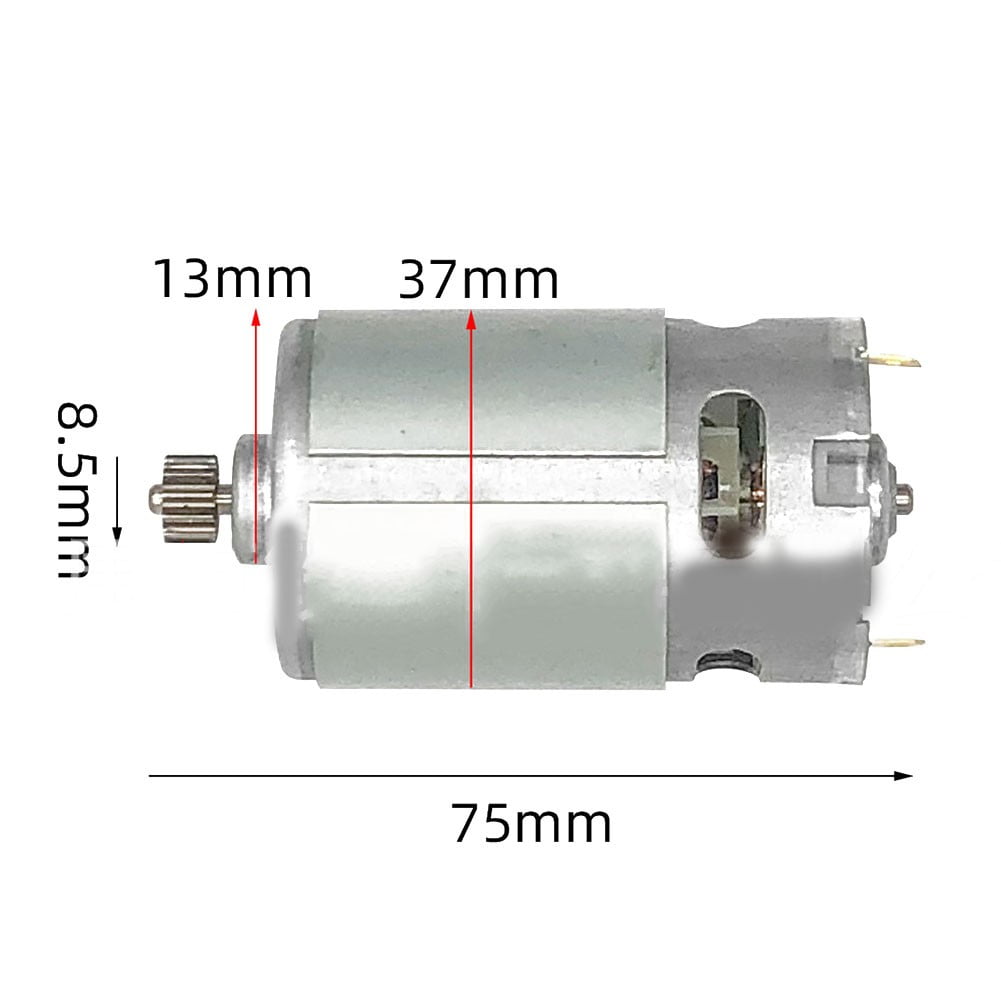 BLUESON RS550 25V DC Motor With Two-Speed 12 Teeth And High Torque Gear ...