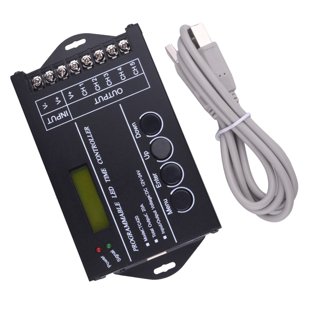 BLUESON TC420 Time Programmable RGB LED Display Controller Timer 5 ...