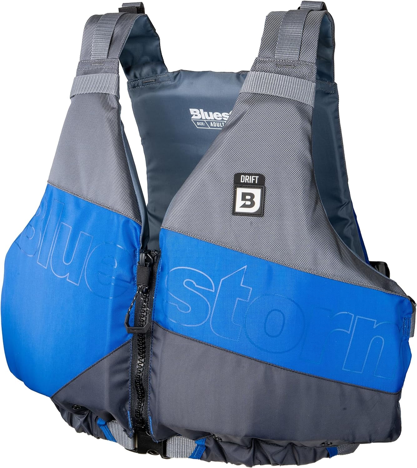 BLUESTORM Drift Kayak Life Jacket (PFD) | Fully Adjustable | Universal ...