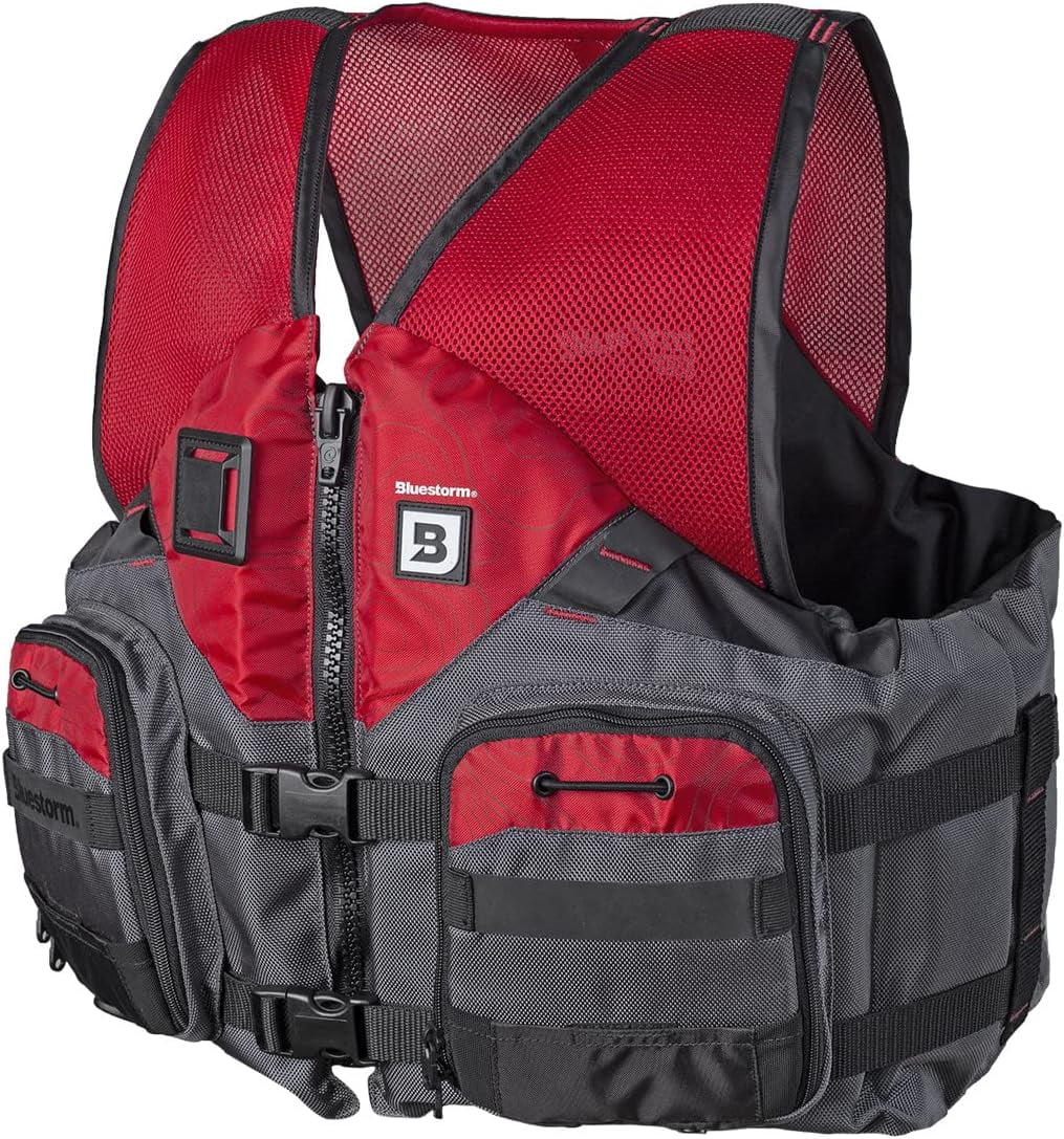 BLUESTORM Sportsman Life Jacket PFD - US Guard (USCG) Approved Type 3 ...