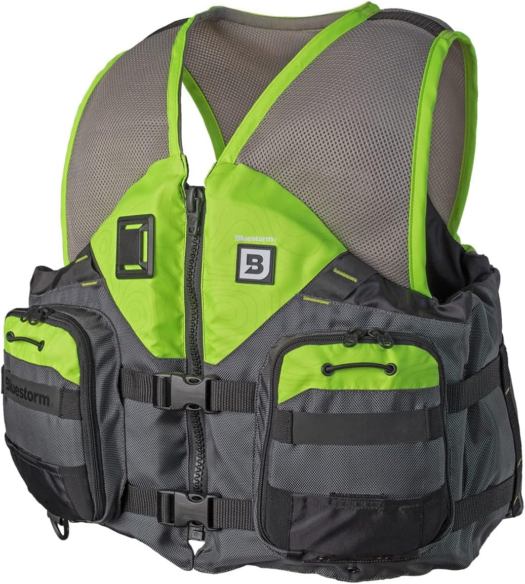 BLUESTORM Sportsman Life Jacket PFD - US Guard (USCG) Approved Type 3 ...