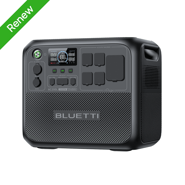 BLUETTI AC200L 2048Wh Portable Generator, 3600W Power, 80% Recharge in ...
