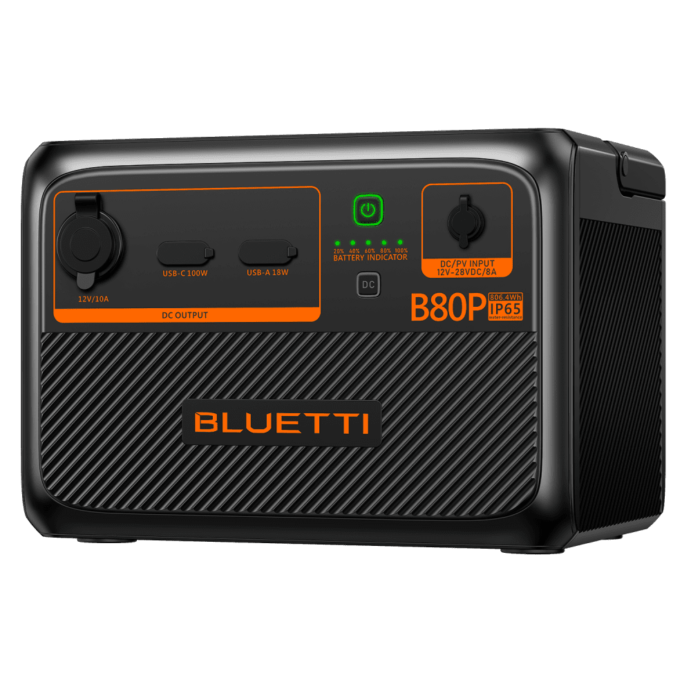 BLUETTI Expansion Battery B80P, 806Wh LiFePO4 Battery Pack for Power ...