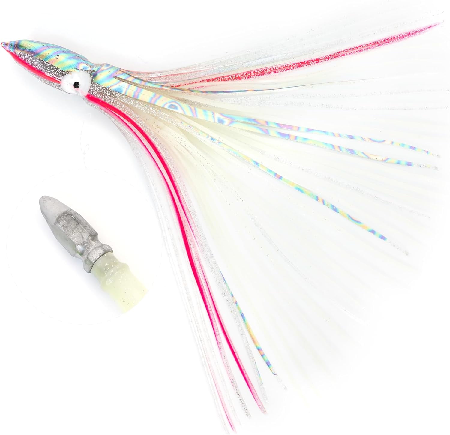 BLUEWING 12in Weighted Squid Trolling Lure with Lead Head 1pc Octopus ...