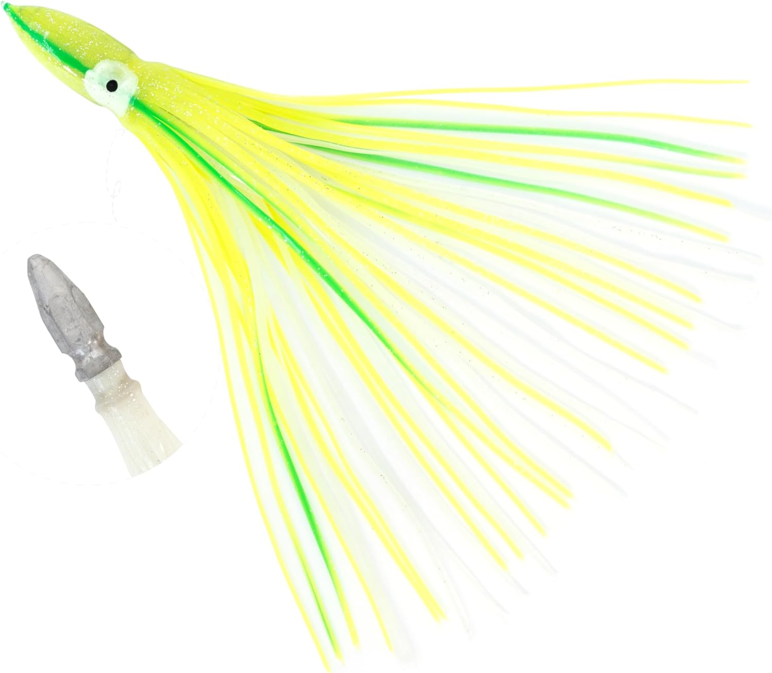BLUEWING 12in Weighted Squid Trolling Lure with Lead Head 1pc Octopus ...