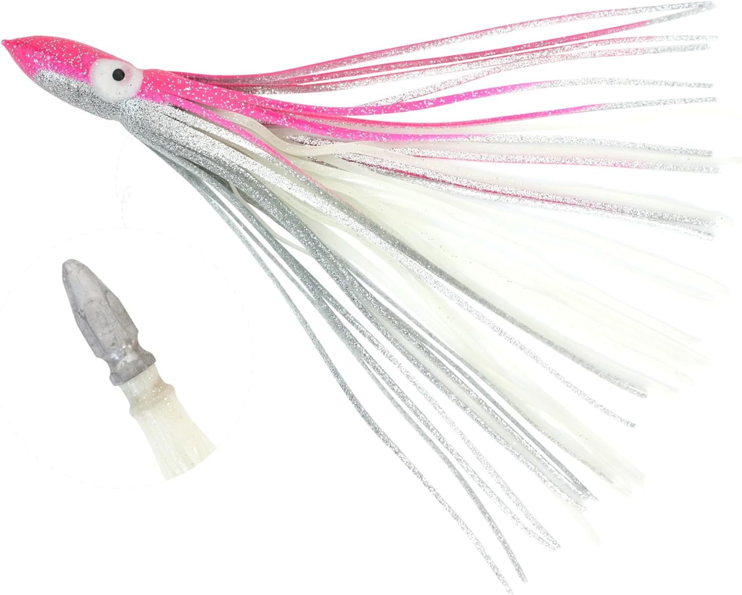 BLUEWING 12in Weighted Squid Trolling Lure with Lead Head 1pc Octopus ...