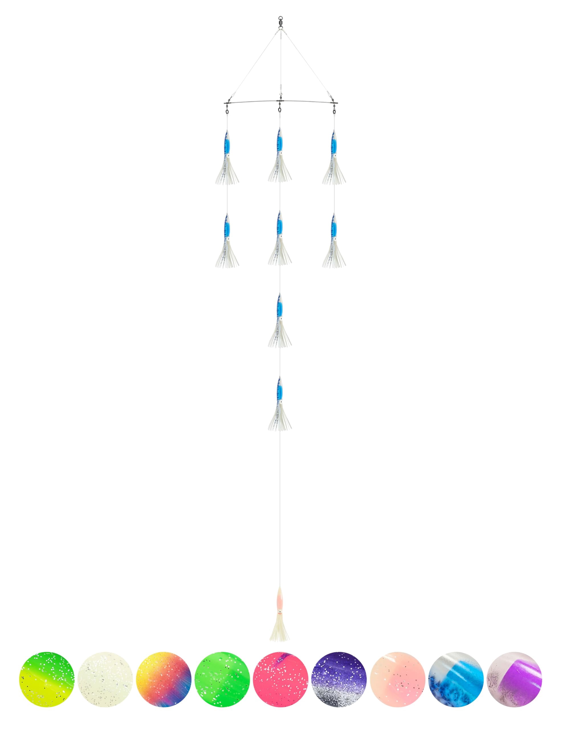 BLUEWING 18" Upgraded Fishing Spreader Bar Formation with 6" Floating ...