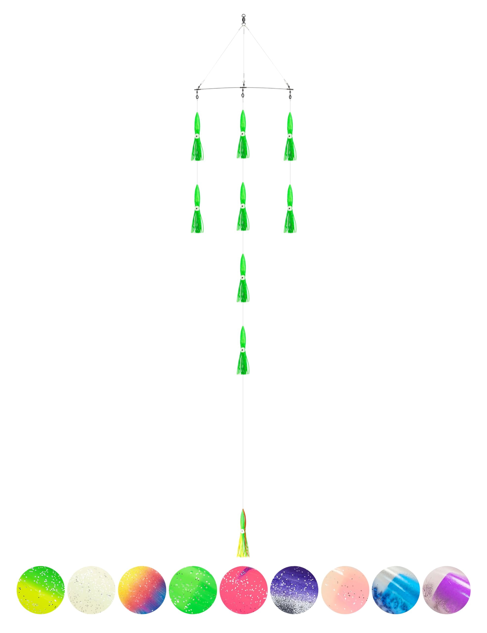 BLUEWING 18" Upgraded Fishing Spreader Bar Formation with 6" Floating ...