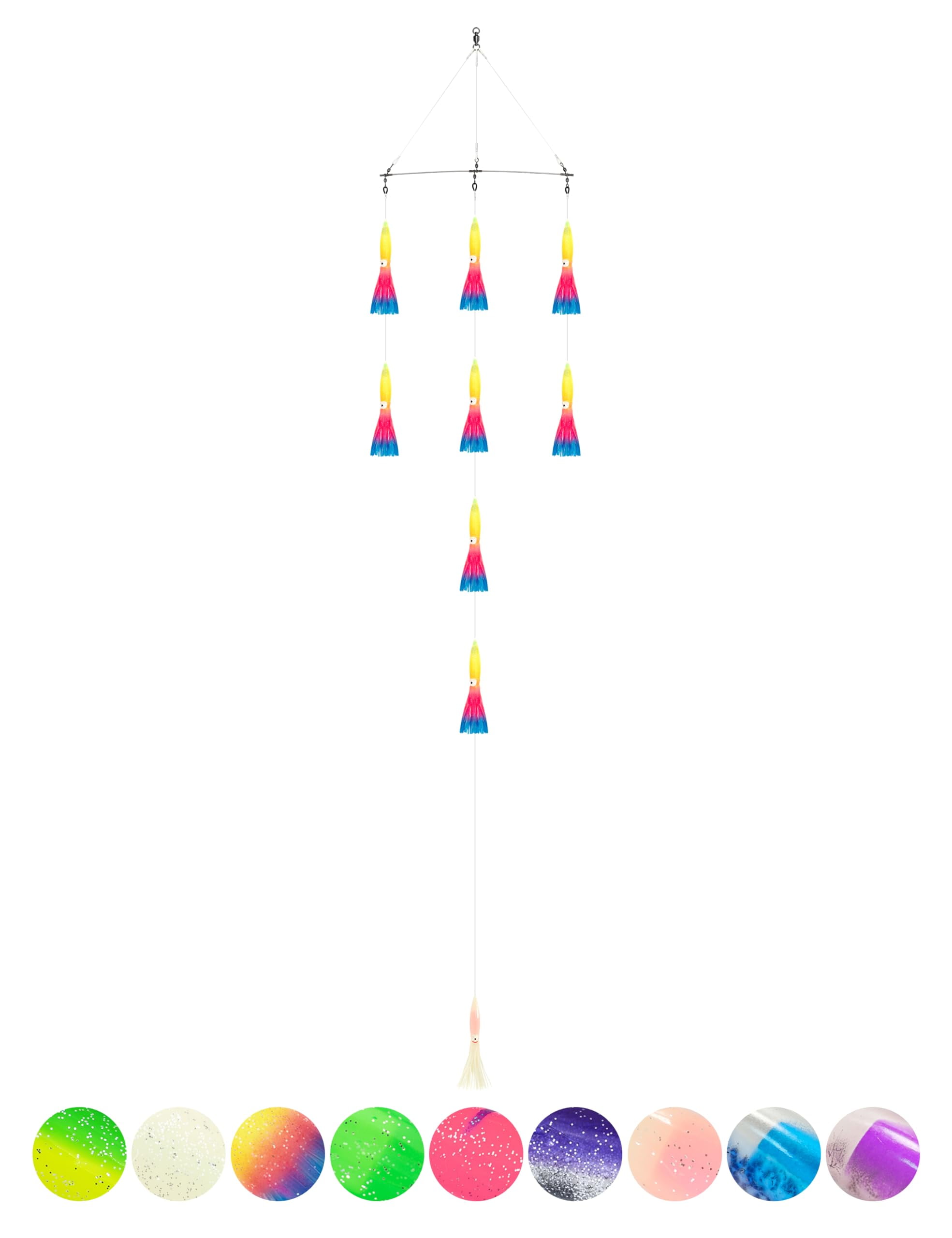 BLUEWING 18" Upgraded Fishing Spreader Bar Formation with 6" Floating ...