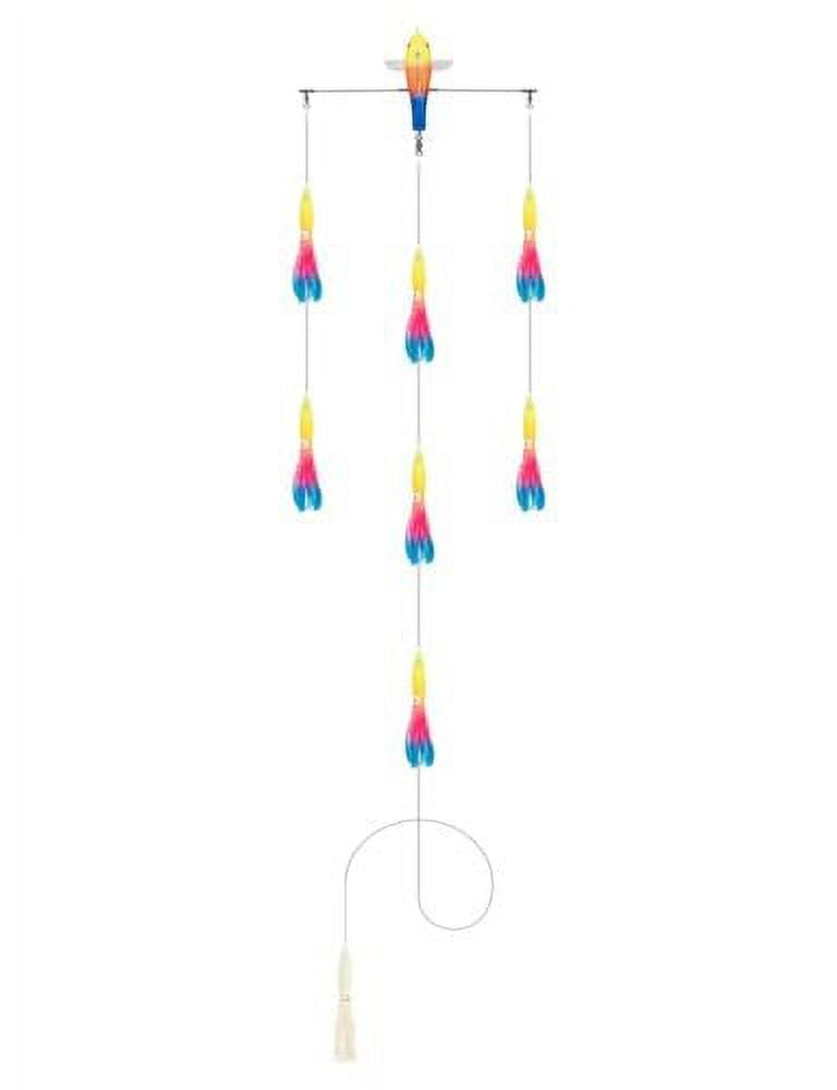 BLUEWING 18in Fishing Spreader Bar Splasher Baits Bulb Squids and ...