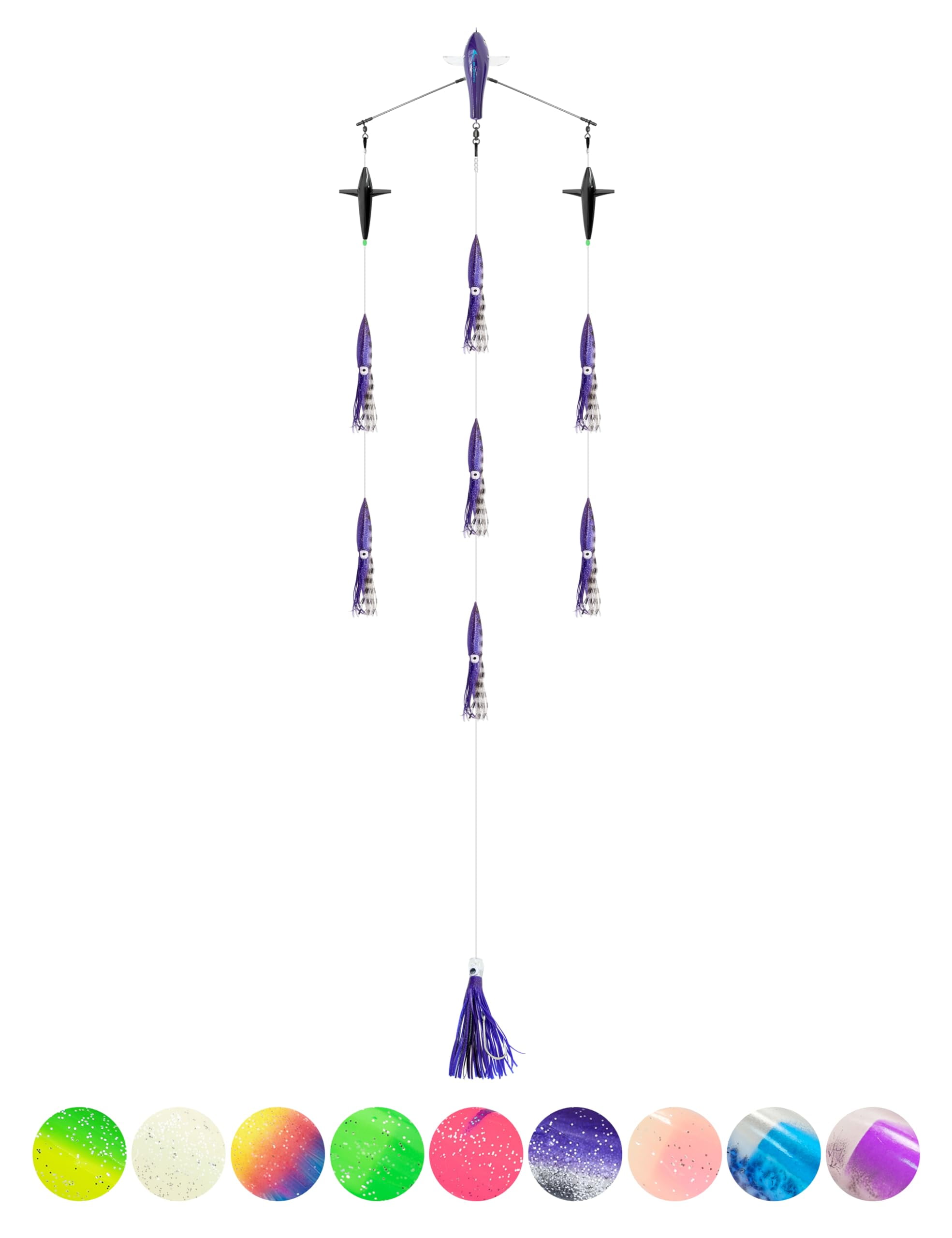 BLUEWING 18in Upgraded Fishing Spreader Bar Canyon with 9in Floating ...