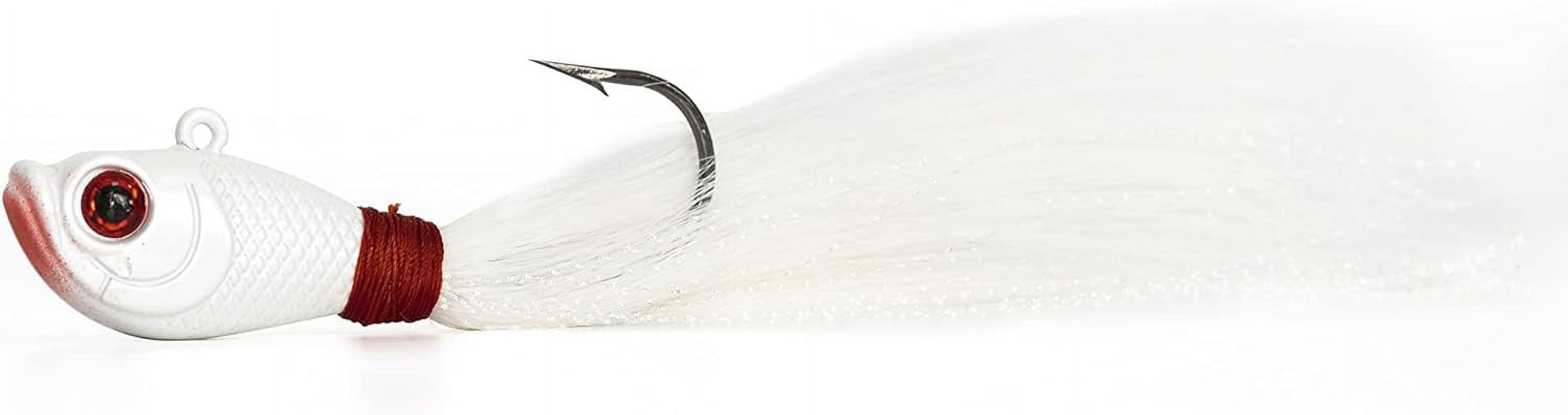 BLUEWING 2pcs Bucktail Jig Lure with High Carbon Steel Hook 1/2oz Lead ...