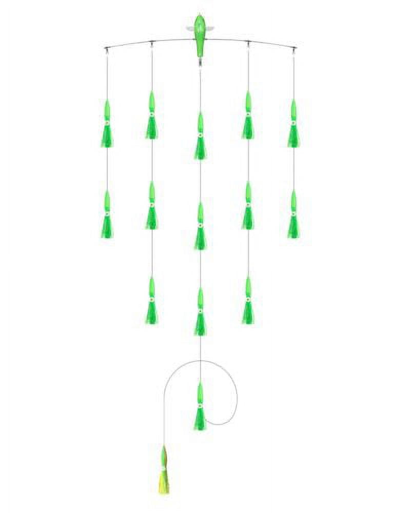 BLUEWING 36in Fishing Spreader Bar Splasher Baits Bulb Squids and ...