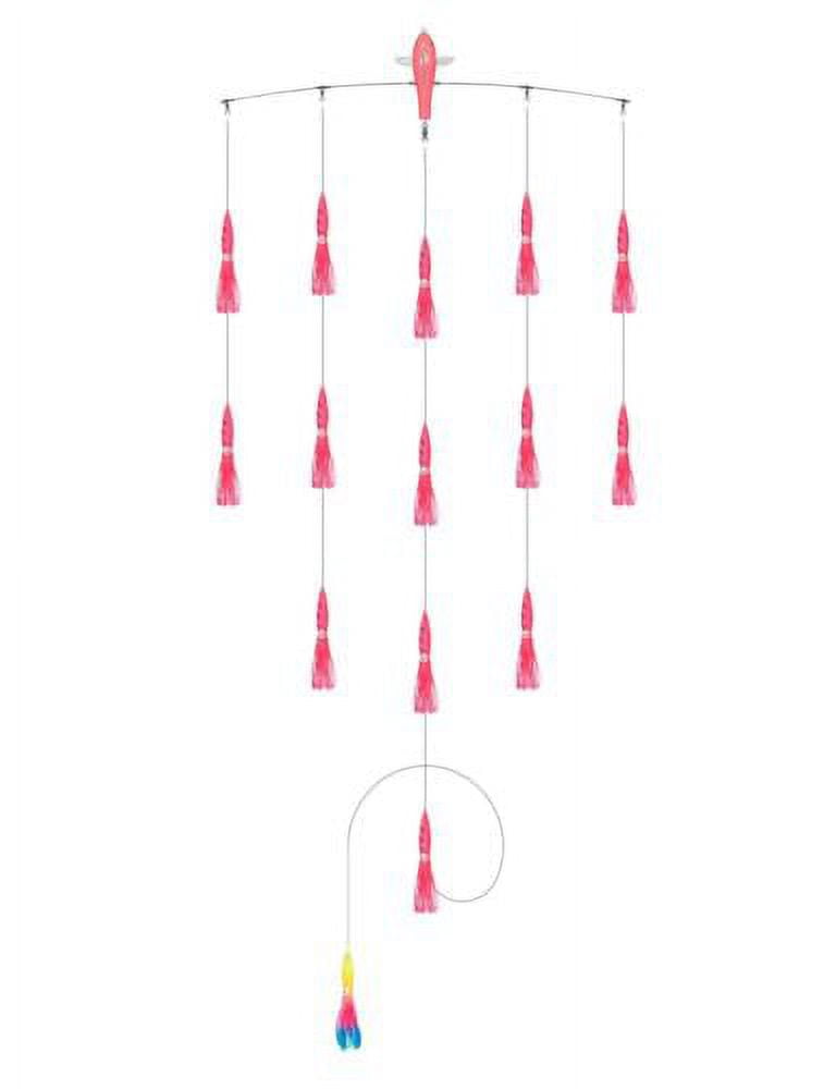 BLUEWING 36in Fishing Spreader Bar Splasher Baits Bulb Squids and ...