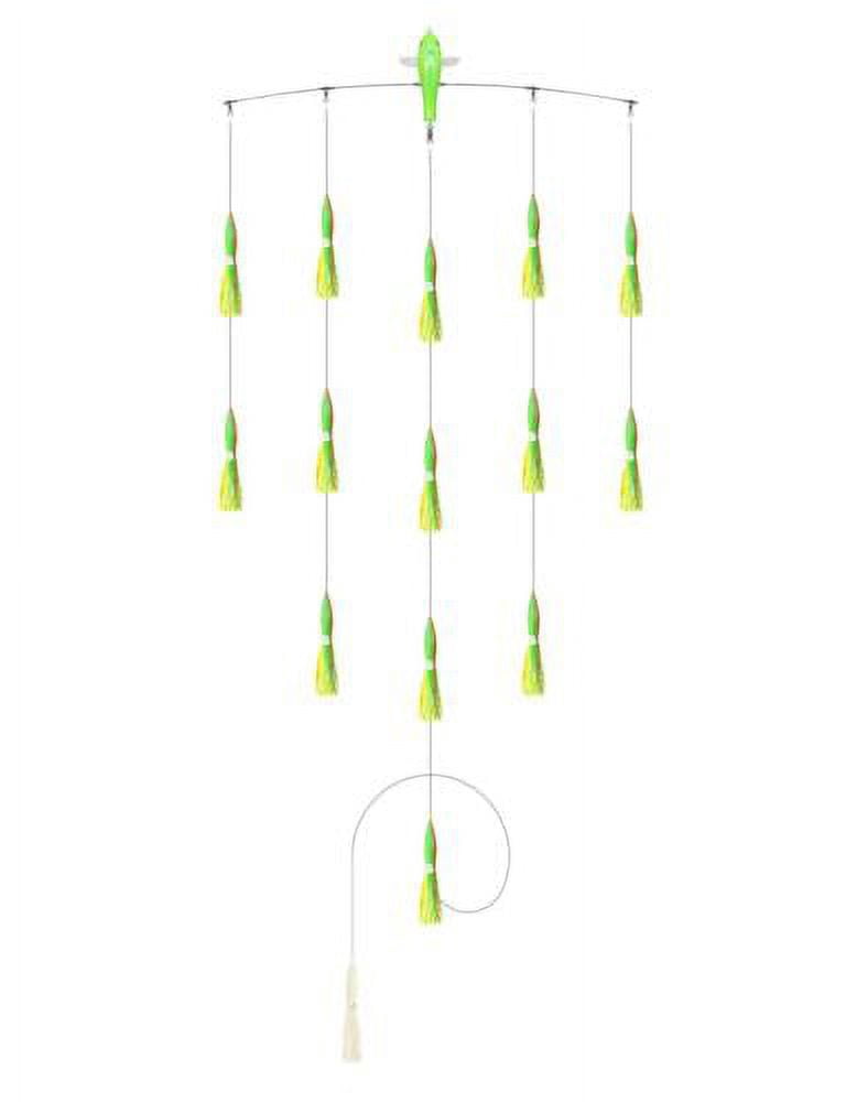 BLUEWING 36in Fishing Spreader Bar Splasher Baits Bulb Squids and ...