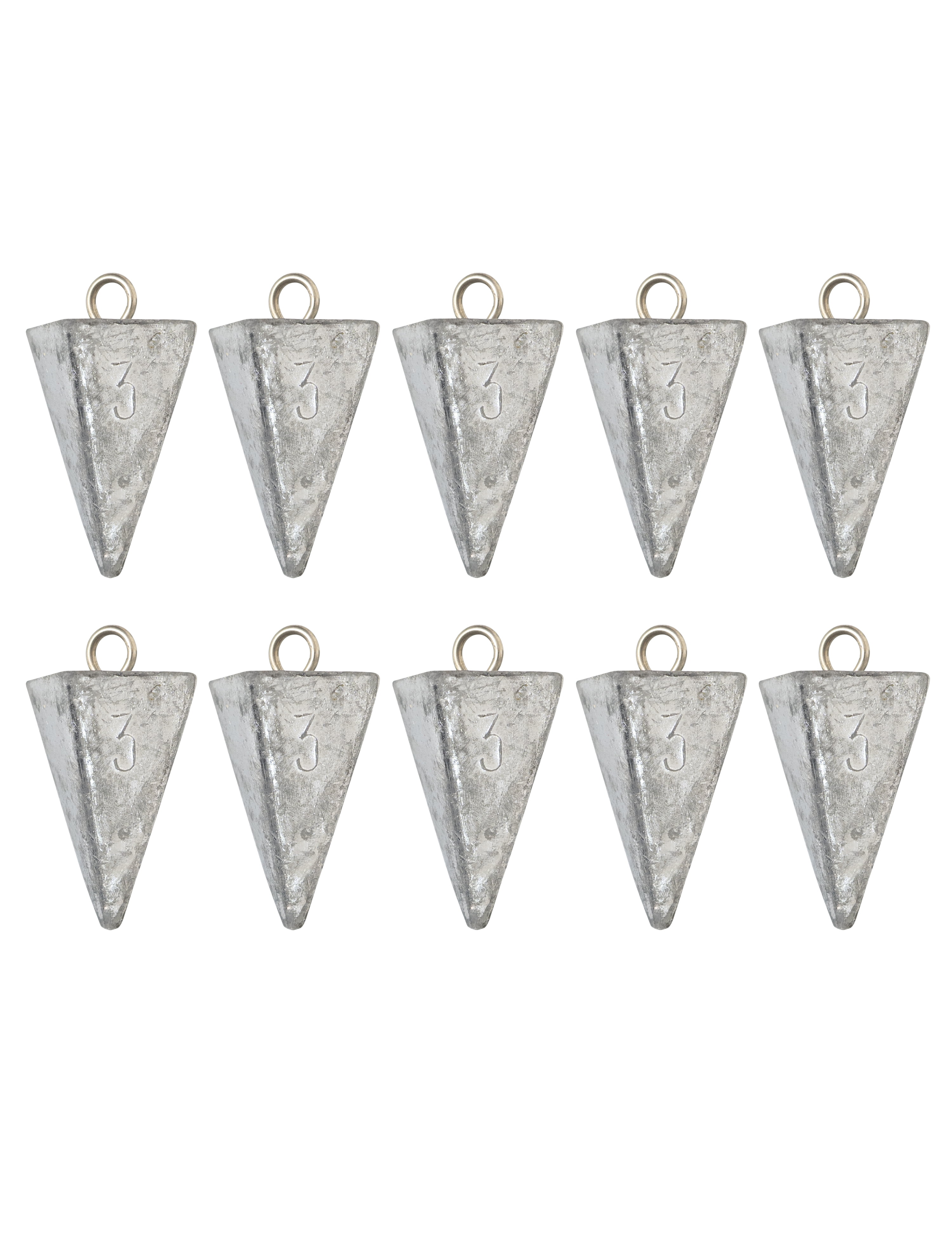 BLUEWING 3oz Fishing Weights Sinker Weights Pyramid Lead Saltwater ...