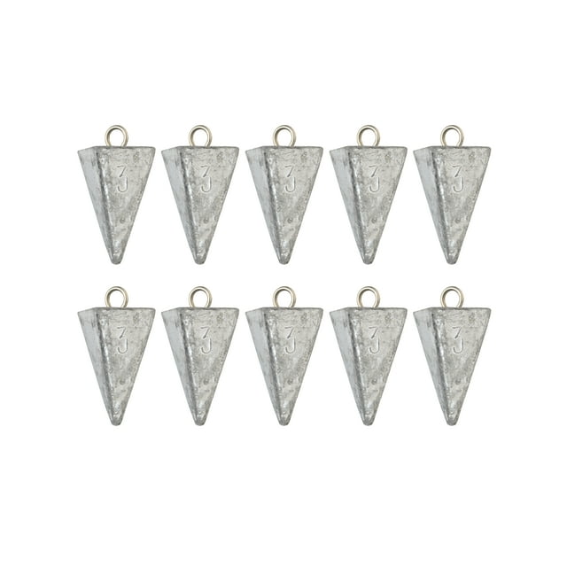 BLUEWING 3oz Fishing Weights Sinker Weights Pyramid Lead Saltwater ...