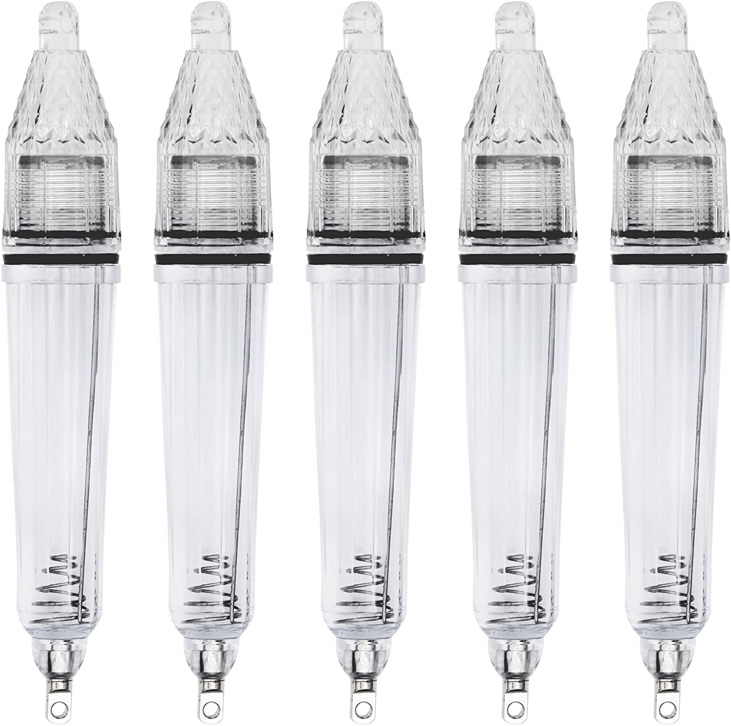 BLUEWING 5 Pack Deep Drop Light 6.7" LED Fishing Light Underwater Fish ...