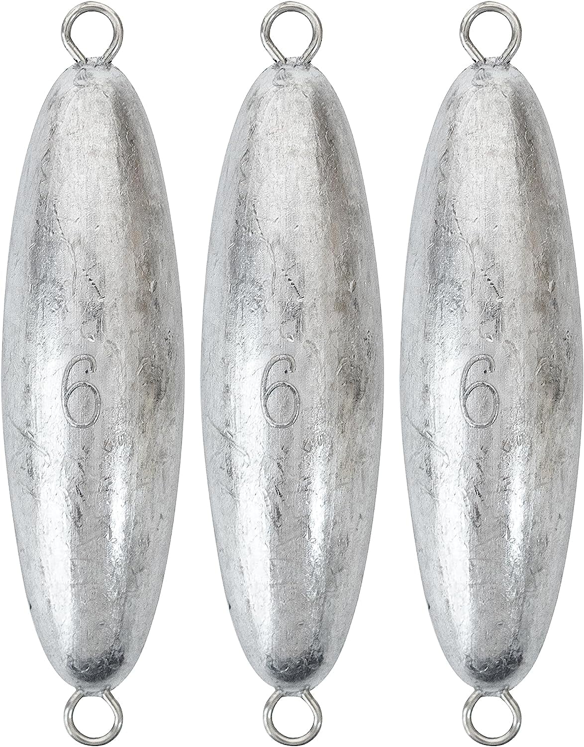 BLUEWING 6oz Torpedo Sinker 3pcs Fishing Weight Sinkers Saltwater ...
