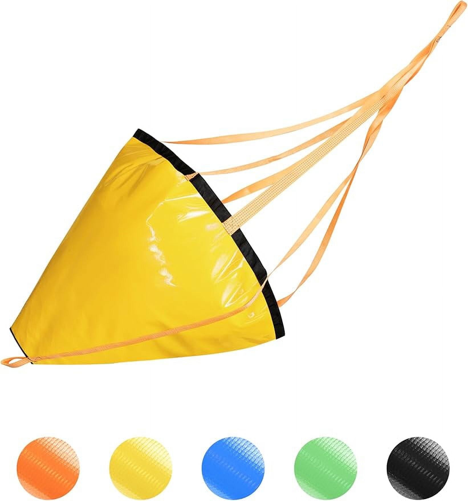 BLUEWING 84" Drift Sock Sea Anchor 7ft Yellow Parachute Drift Anchor ...