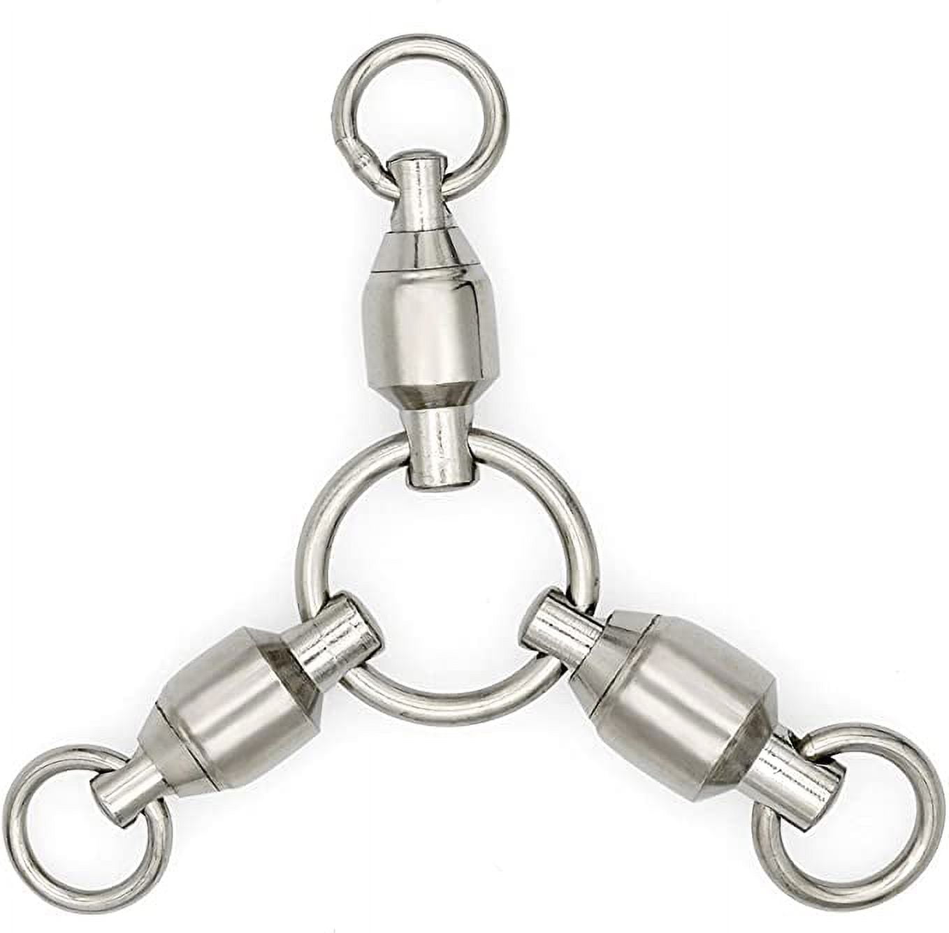 BLUEWING Ball Bearing 3way Swivels Rolling Barrel Swivels Stainless ...