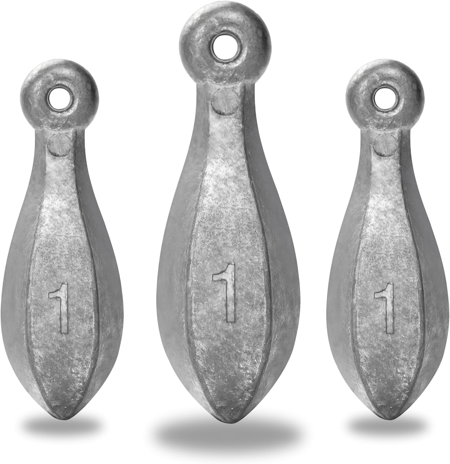 BLUEWING Bank Sinker 2LB Box Fishing Sinkers Weights Saltwater Streamlined Fishing Sinkers ...