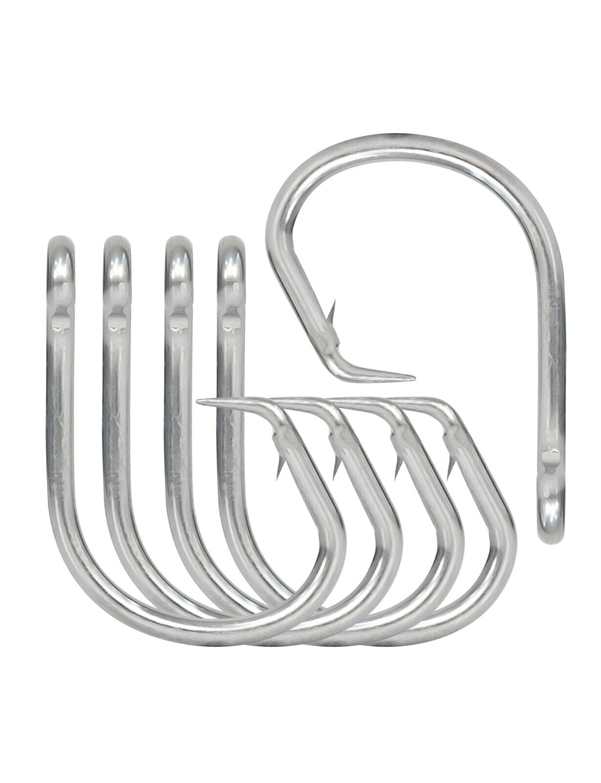 BLUEWING Big Game Circle Hooks 5pcs Heavy Duty Stainless Steel Fishing ...