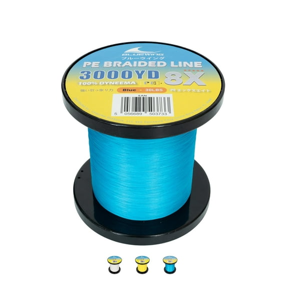 BLUEWING Braided Fishing Line 8 Strands PE Braid Fishing Lines Thin ...