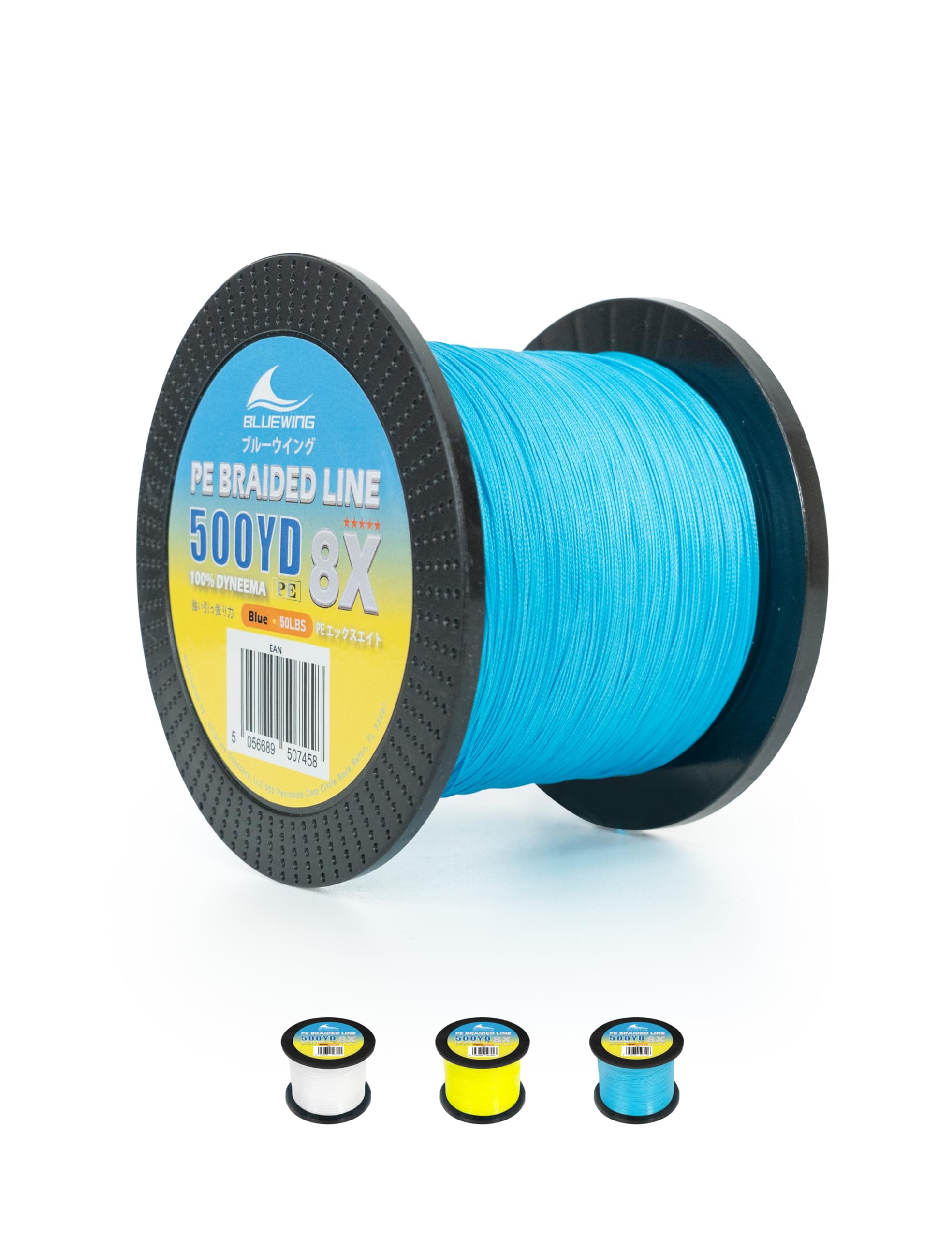 BLUEWING Braided Fishing Line 8 Strands PE Braid Fishing Lines Thin ...