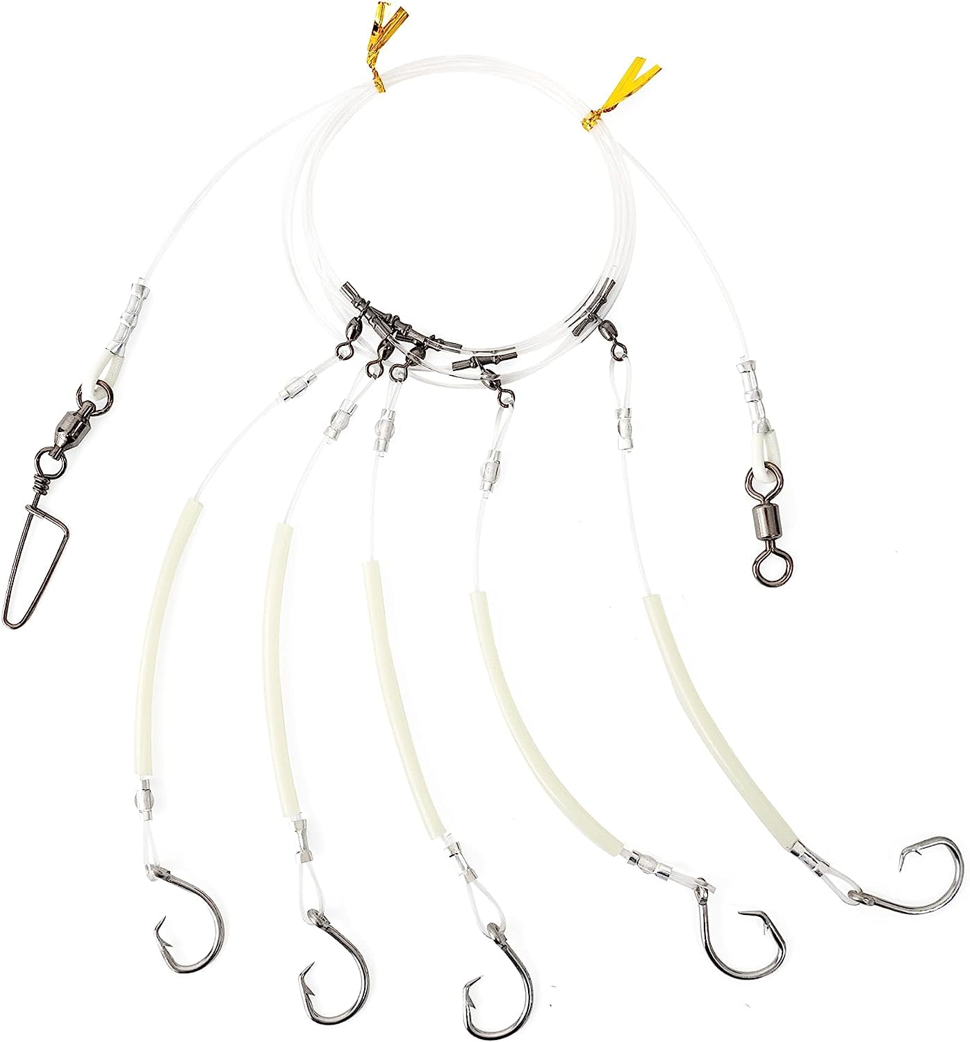 BLUEWING Deep Drop Rig with Glow Tubes 1pc Snapper, Tilefish Rig with ...