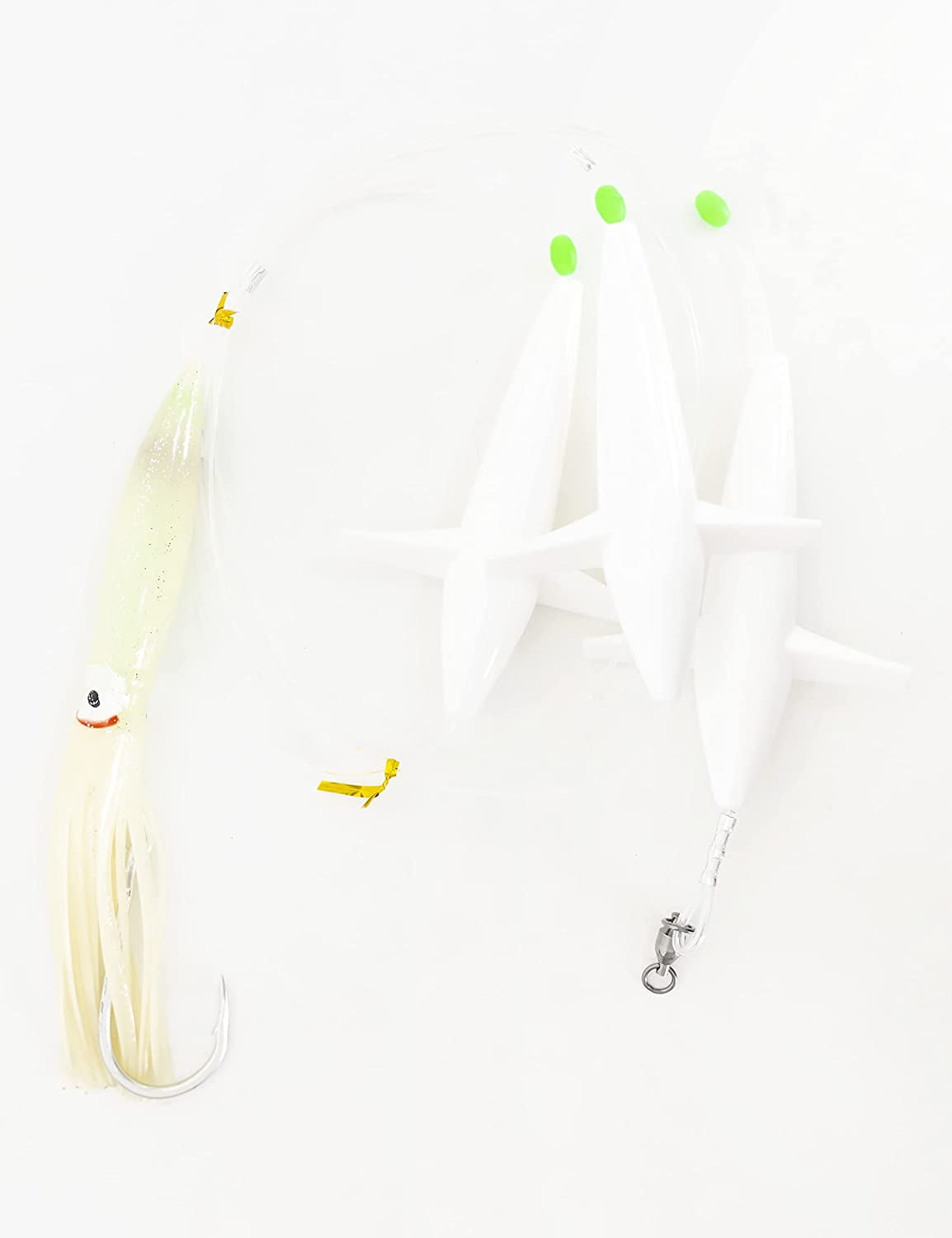 BLUEWING Fishing Daisy Chain Big Game Daisy Bird Bulb Squid Trolling ...