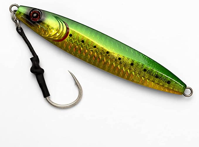BLUEWING Fishing Lures Slow Pitch Jig Flat Fall Jigging Pitching Lures ...