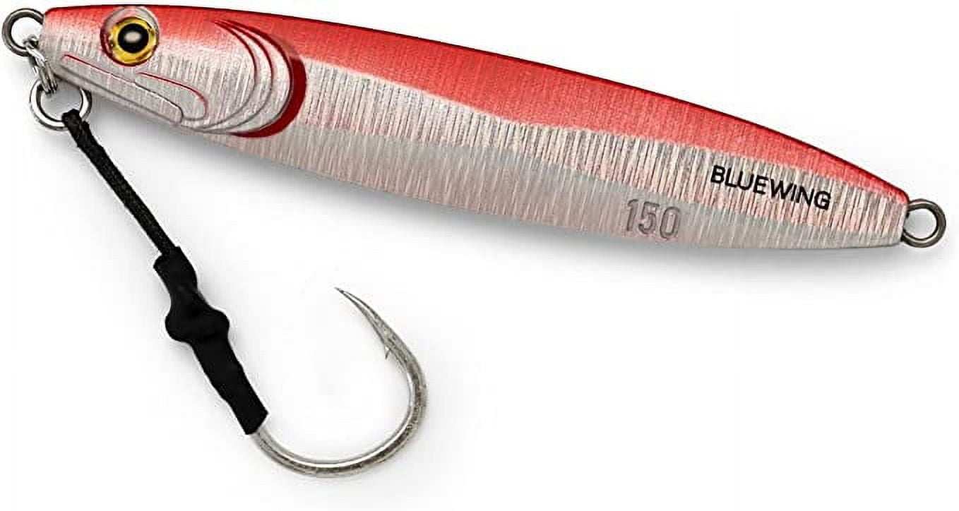 BLUEWING Fishing Lures Slow Pitch Jig Flat Fall Jigging Pitching Lures Vertical Jigs, Baits with ...