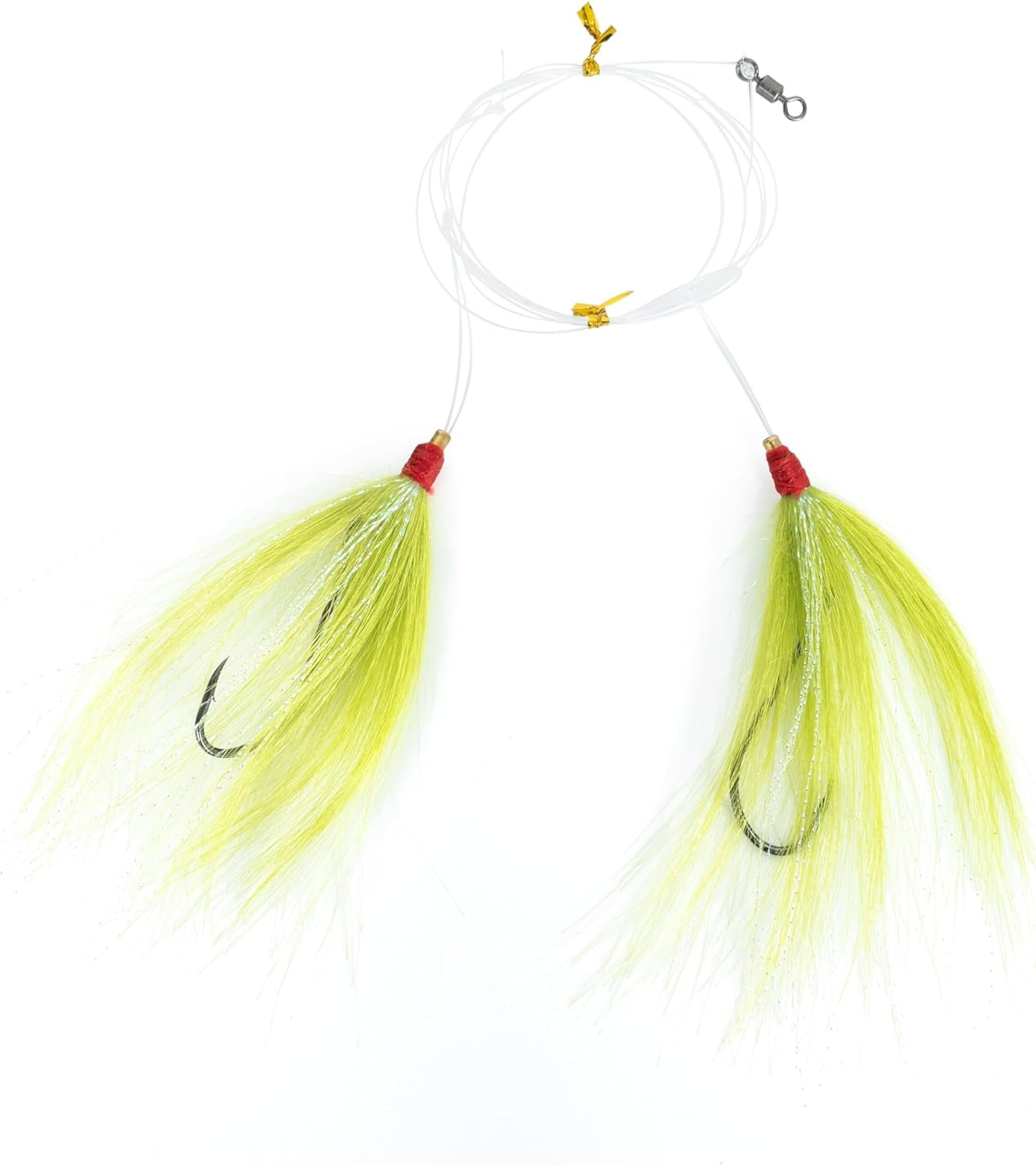 BLUEWING Fishing Rigs Custom HI-LO Rig Bucktail Mylar Flash Teaser Rig ...